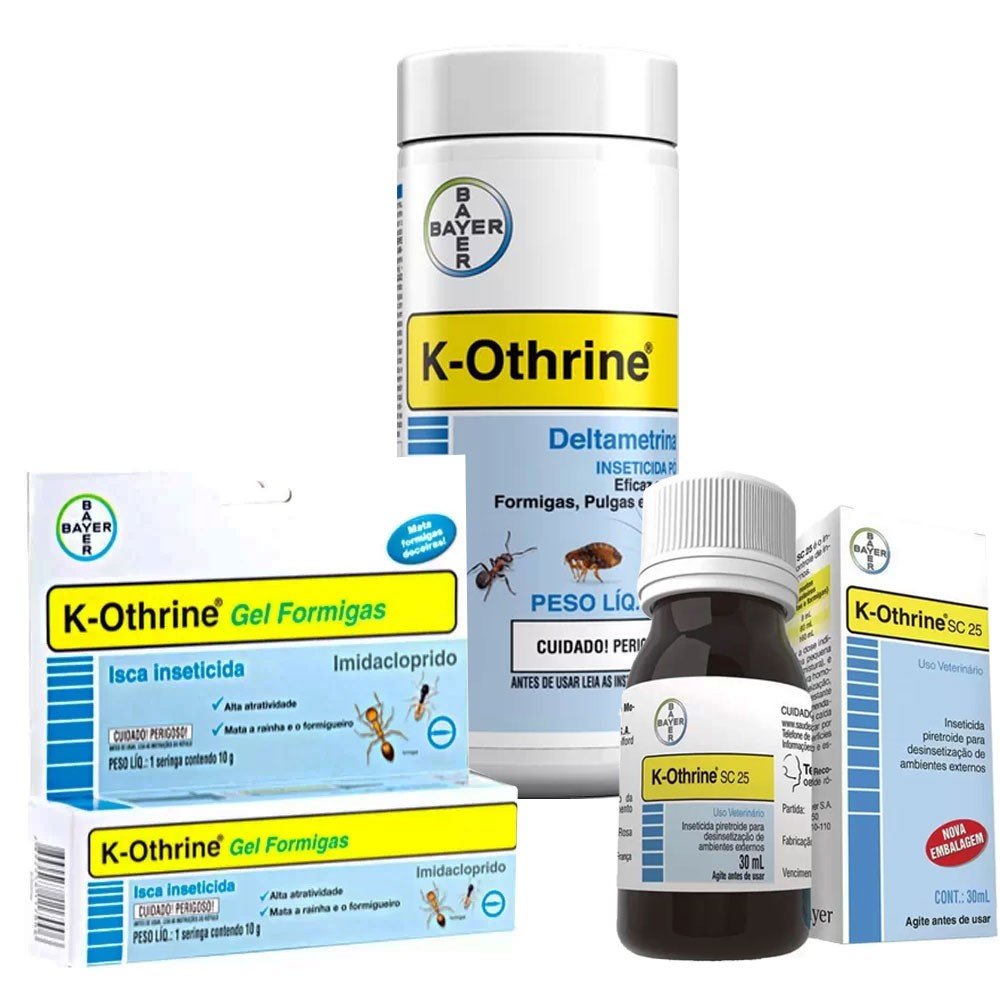 Kit K-Othrine® Bayer Controle de Formigas 3 Inseticidas